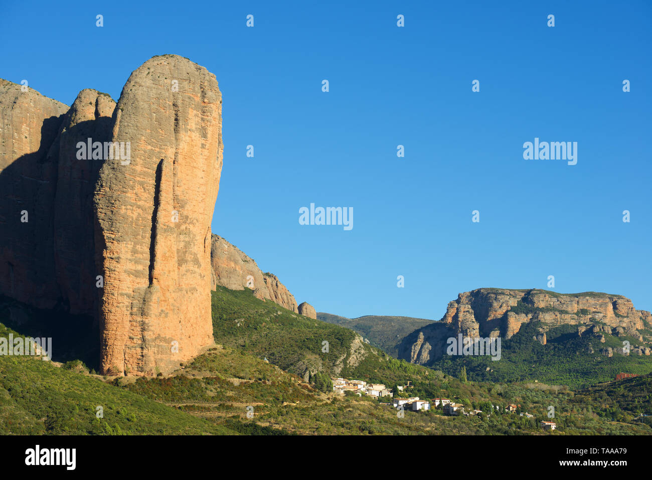 Riglos Mountains, known as Mallos de Riglos, Riglos, Huesca Province ...