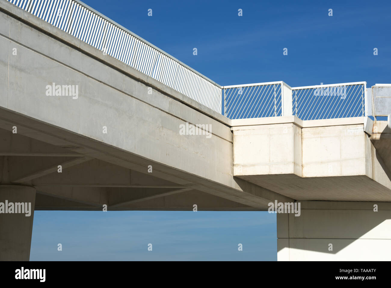 Close-up of a modern concrete building in Spain Stock Photo - Alamy