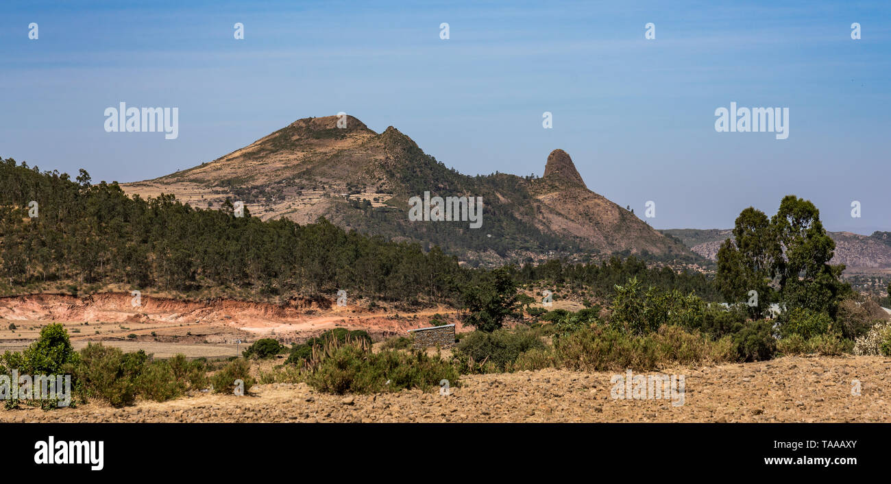 Landscape around historical city Aksum - Ethiopia, Africa Stock Photo ...