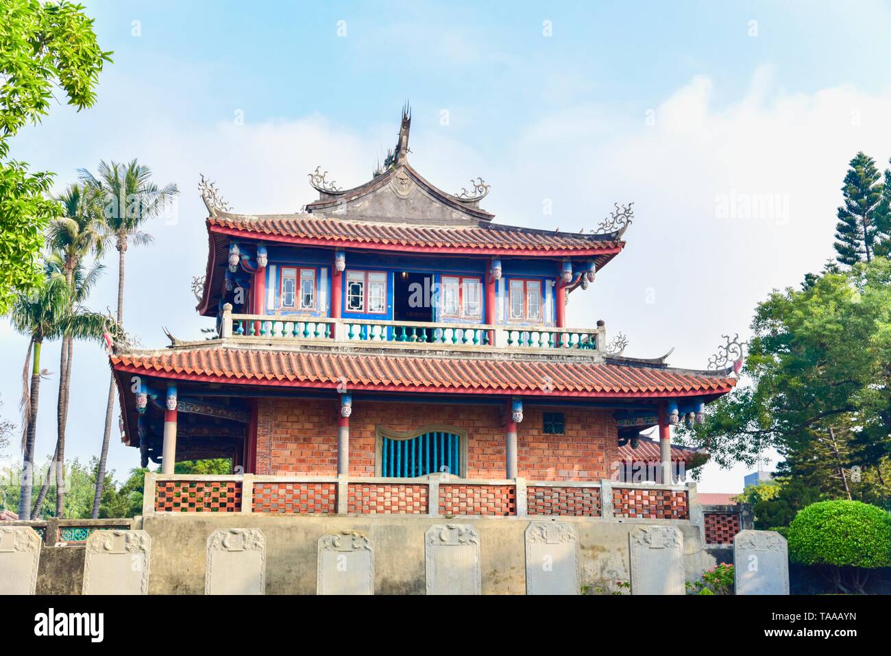 Ancient Building of Chihkan Tower or Fort Provintia in Tainan City ...
