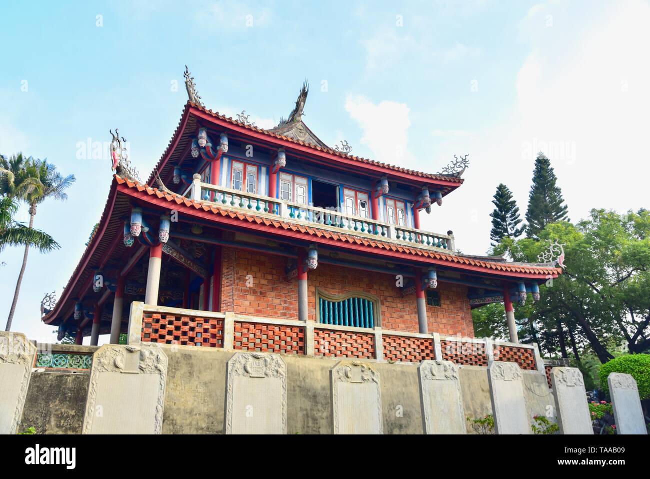 Exterior of Chihkan Tower or Fort Provintia in Tainan, Taiwan Stock ...