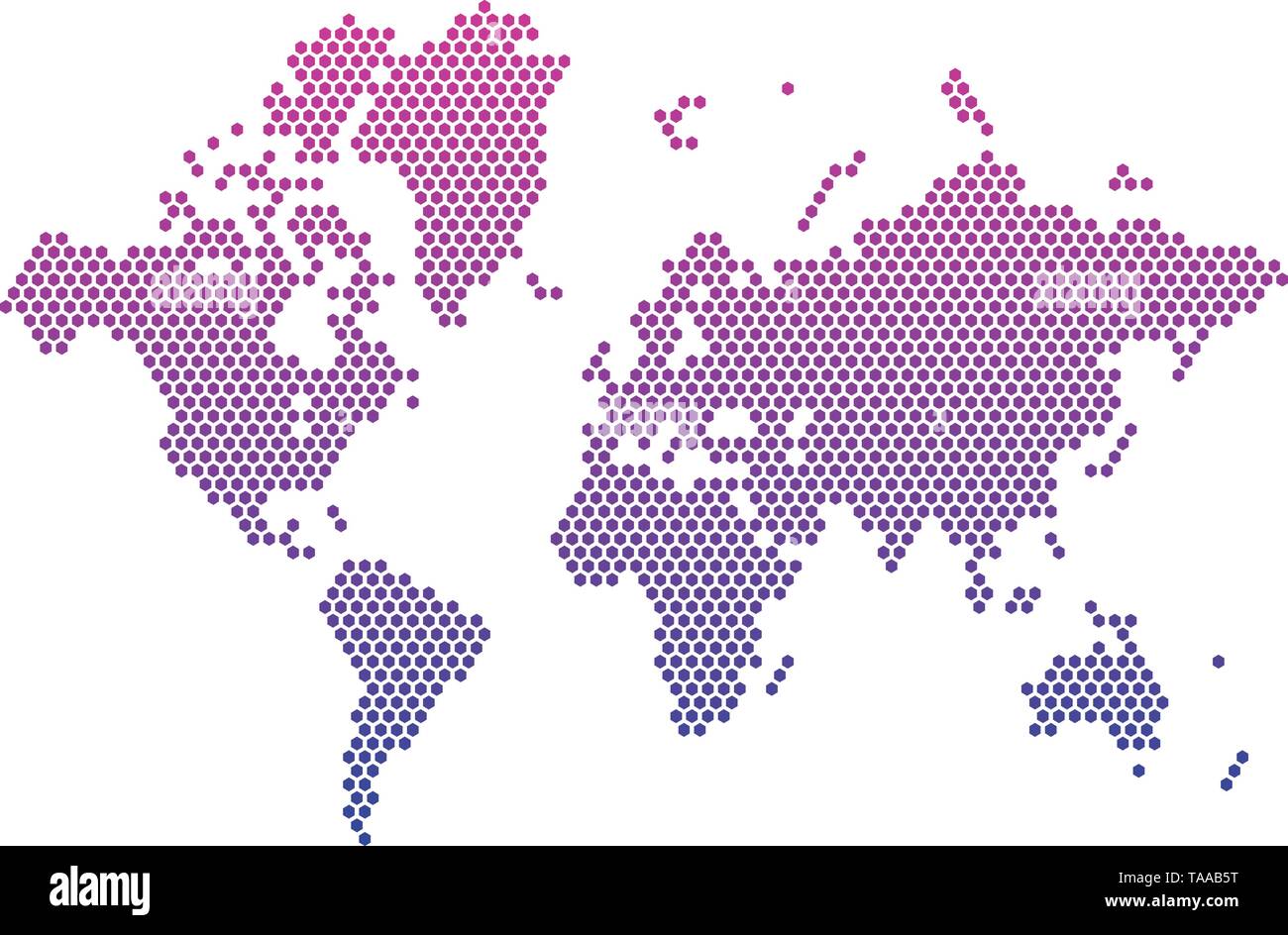 Flat earth map illustration Cut Out Stock Images & Pictures - Alamy