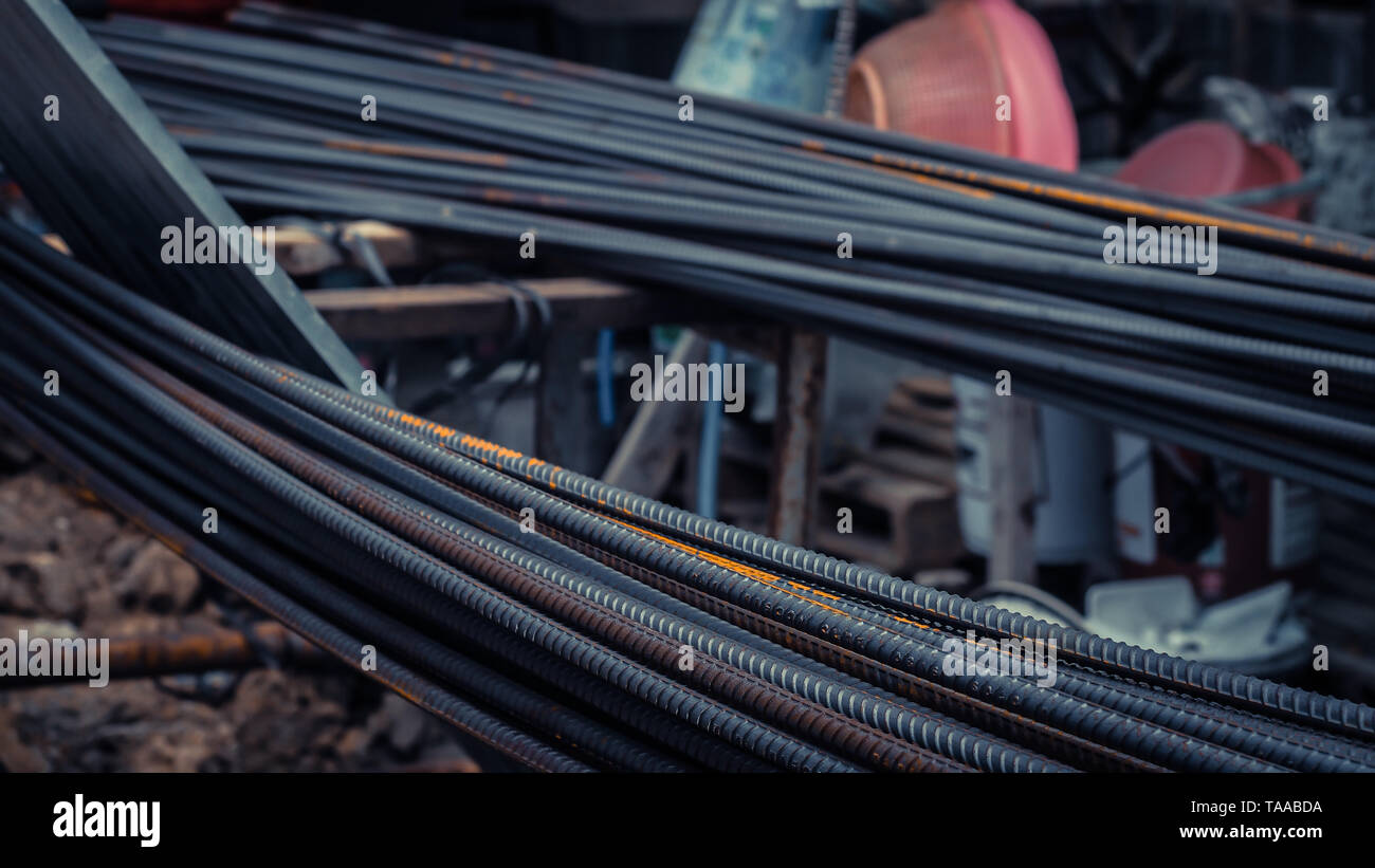 Deform bar steel used in reinforcement concrete structure element ...