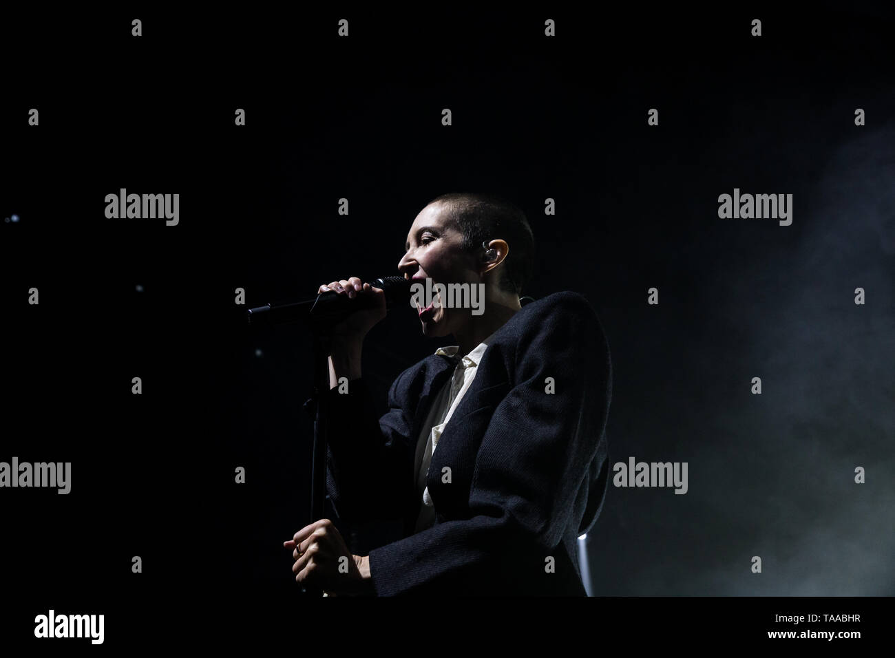 Leah Fay of indie rock band July Talk performs at Scotiabank Arena in ...