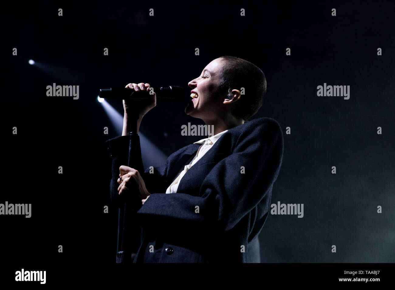 Leah Fay of indie rock band July Talk performs at Scotiabank Arena in ...