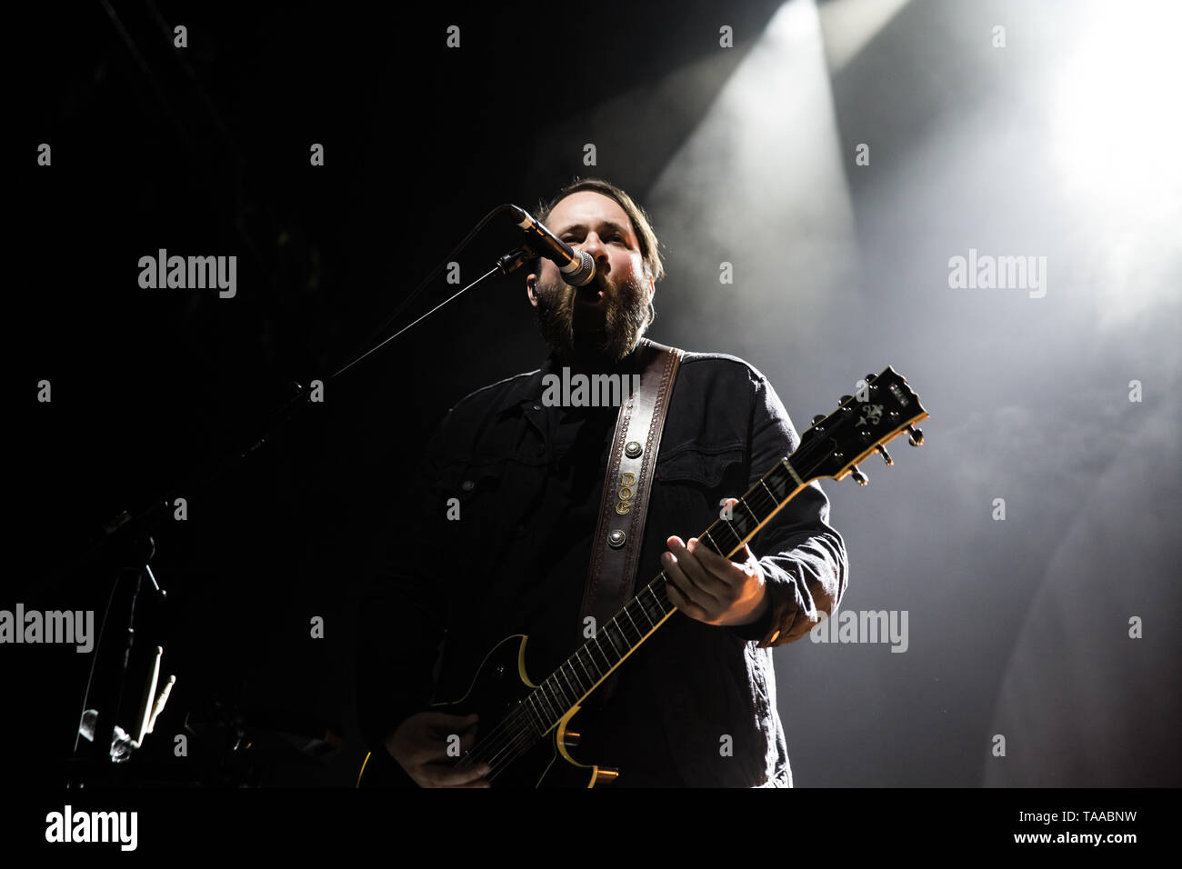 Ian Docherty of indie rock band July Talk performs at Scotiabank Arena ...