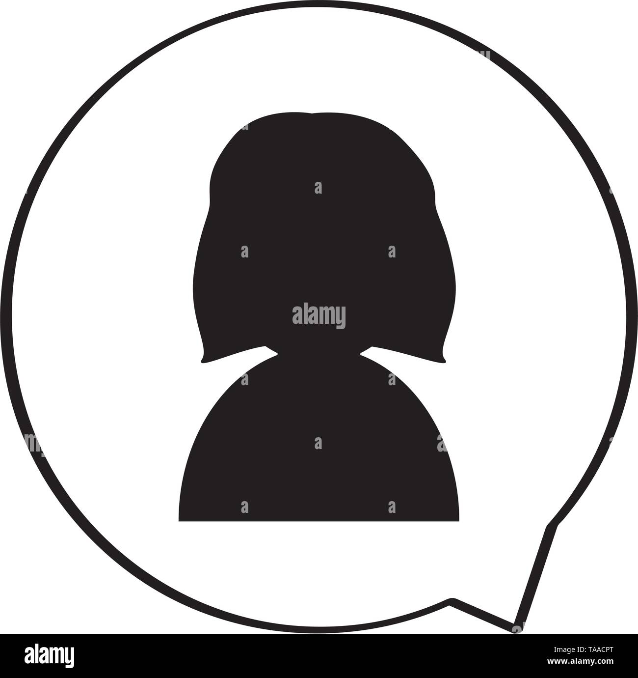 Female avatar chat hi-res stock photography and images - Alamy