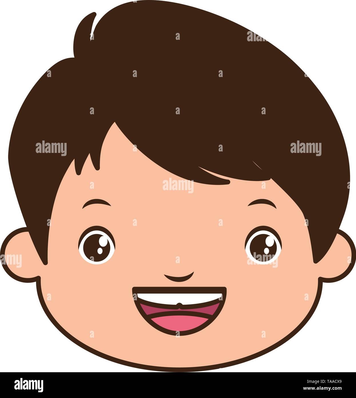 smiling boy face Stock Vector Image & Art - Alamy