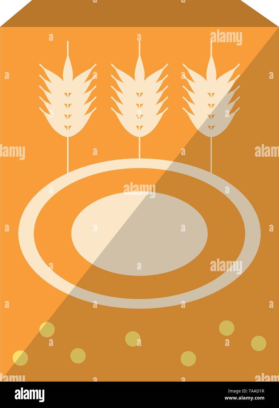 Wheat flour box food isolated cartoon Stock Vector Image & Art - Alamy
