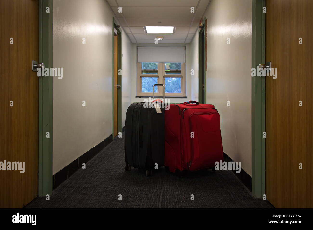 Two suitcases in the hallway hi-res stock photography and images - Alamy