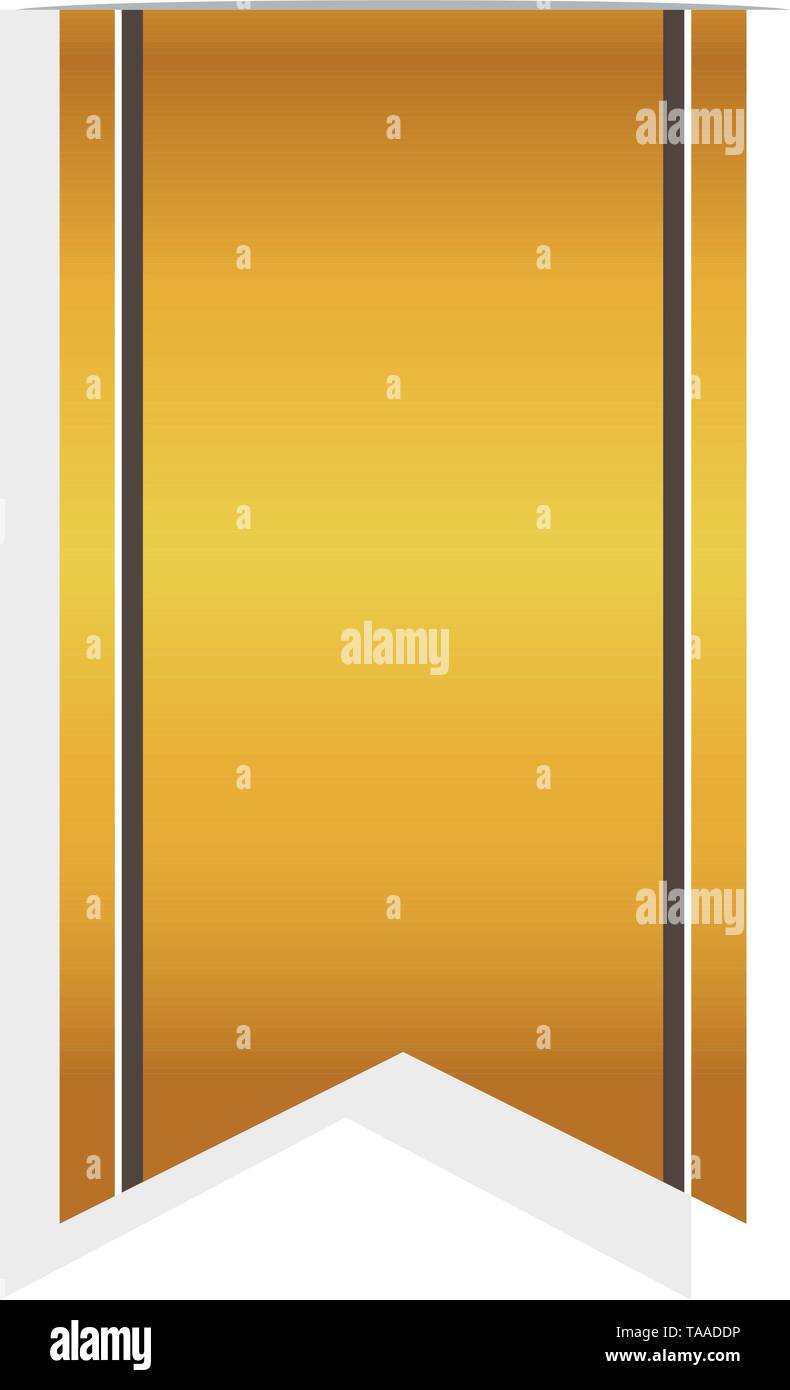 Isolated elegant luxury golden pennant image Stock Vector Image & Art ...