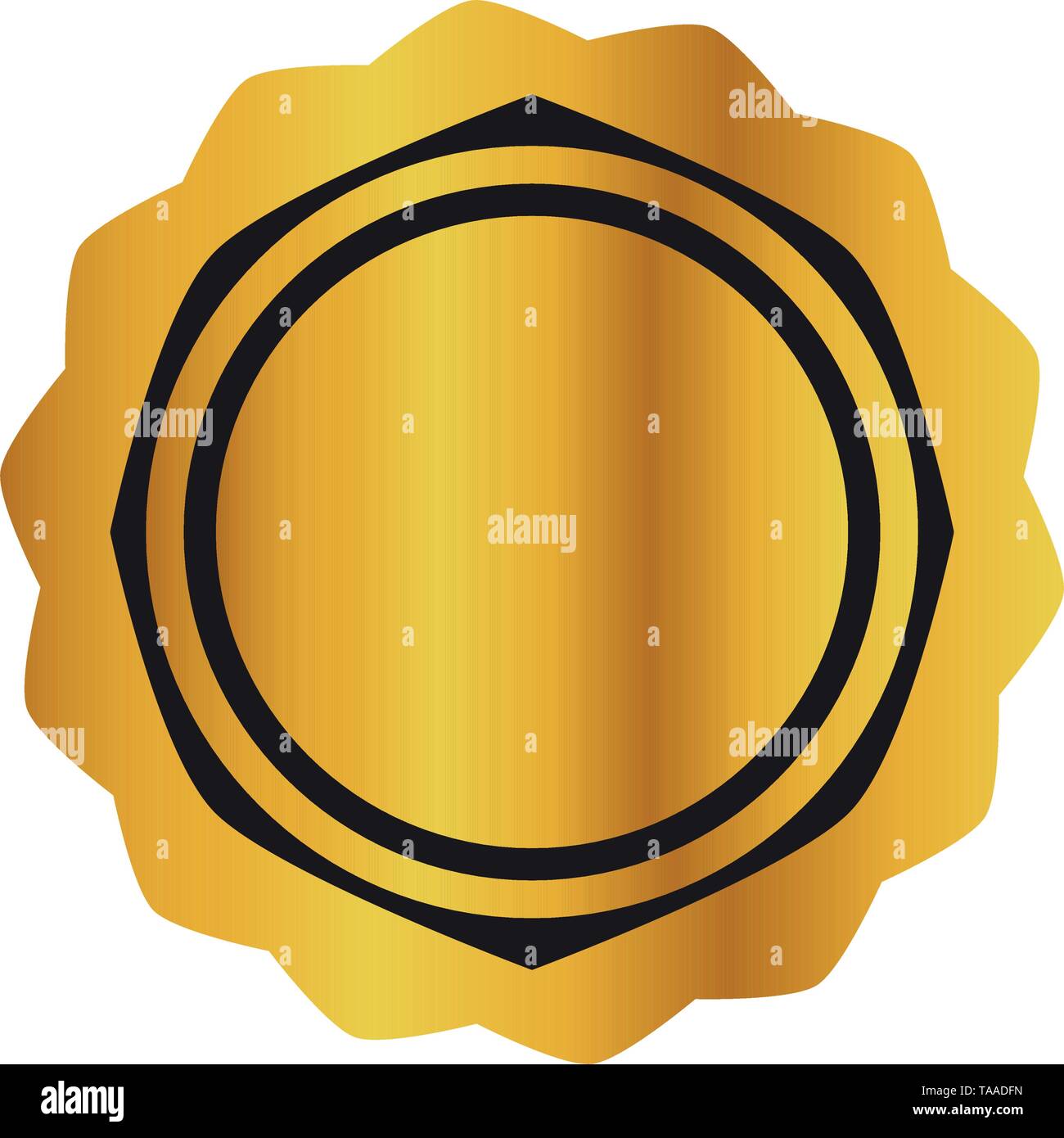 Isolated empty golden luxury label image Stock Vector Image & Art - Alamy
