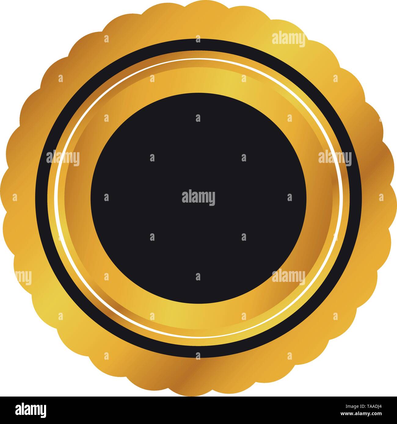 Isolated empty golden luxury label image Stock Vector Image & Art - Alamy