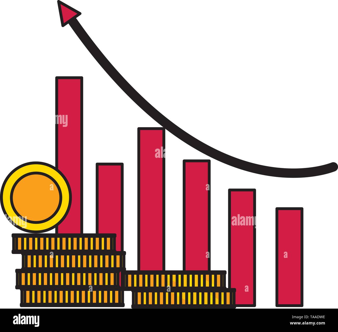 financial statistics chart Stock Vector Image & Art - Alamy
