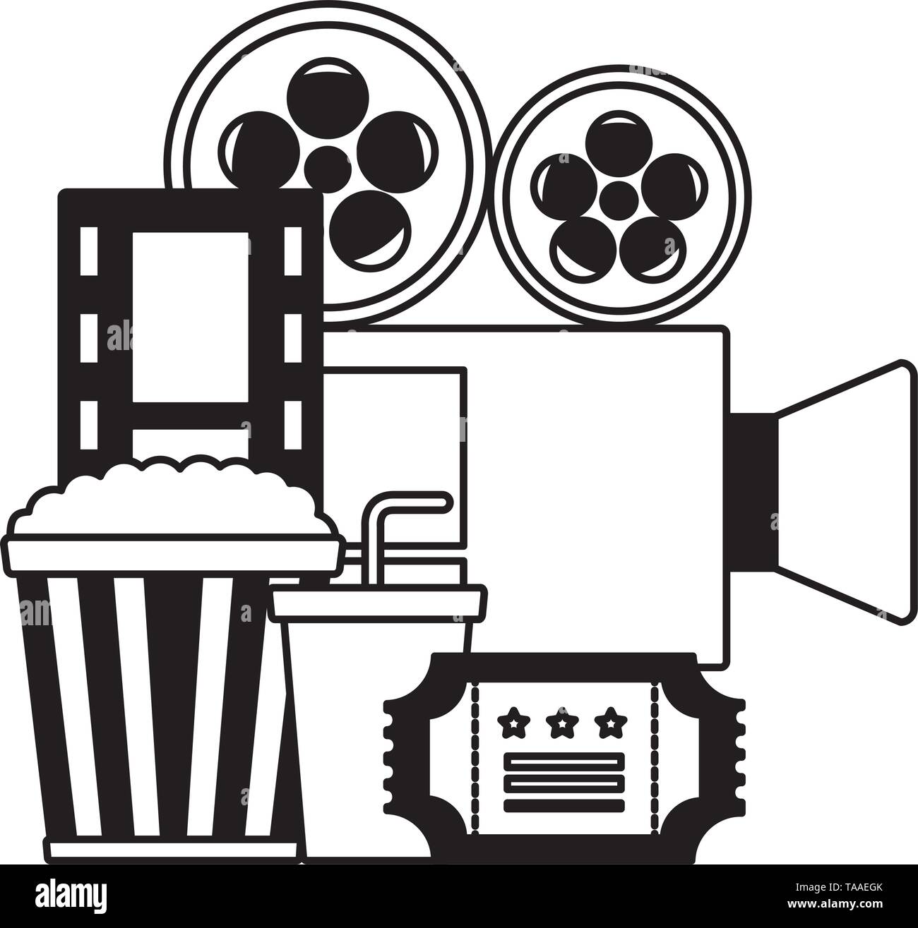 cinema movie design Stock Vector Image & Art - Alamy