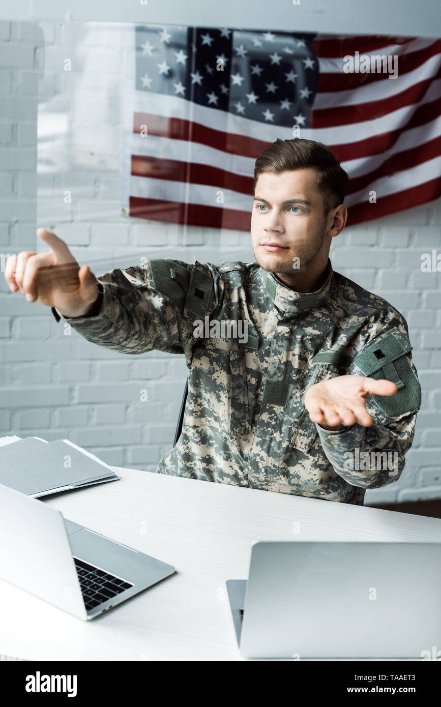 Handsome soldier in uniform hi-res stock photography and images - Alamy