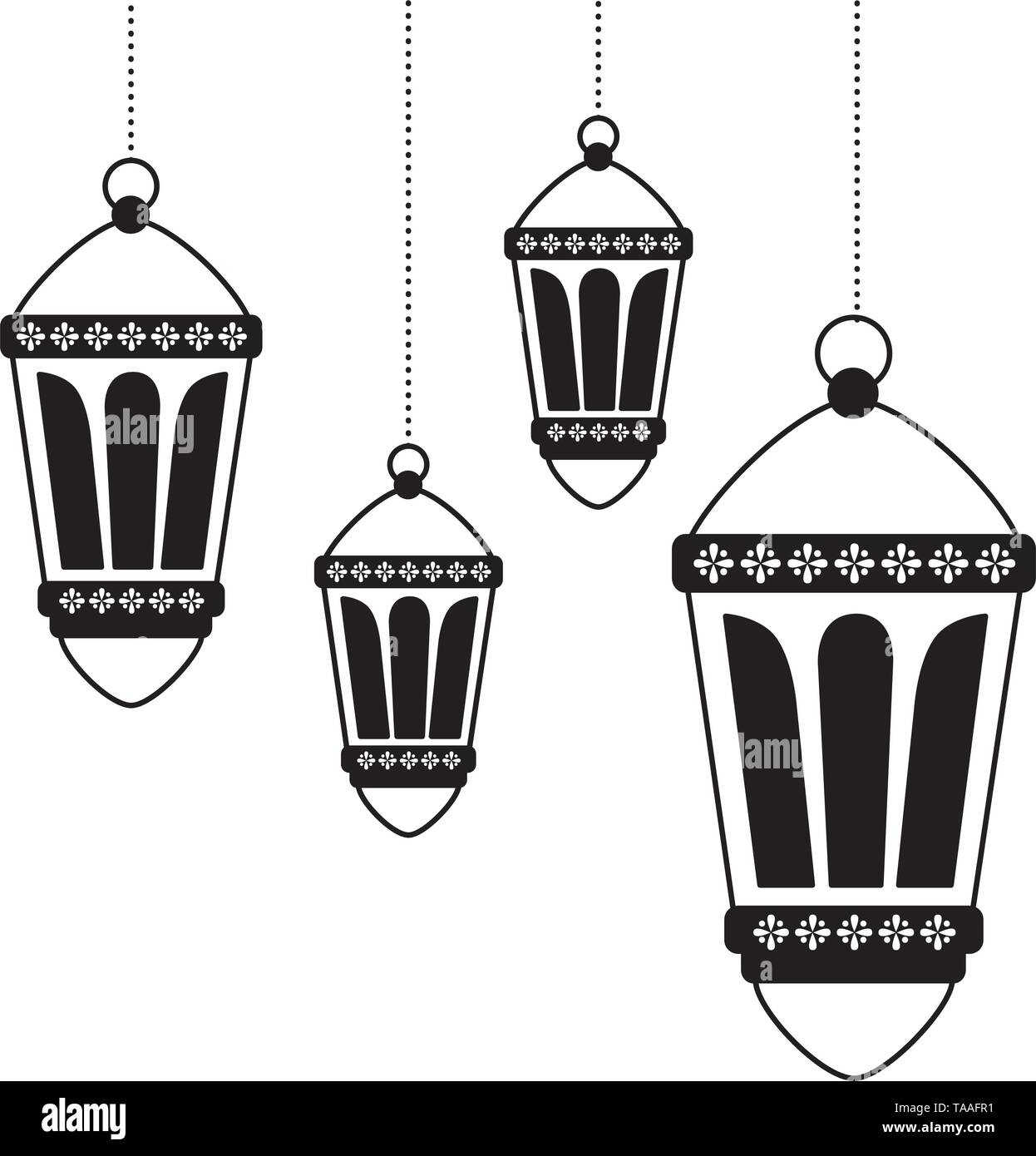 hanging lanterns decoration Stock Vector Image & Art - Alamy