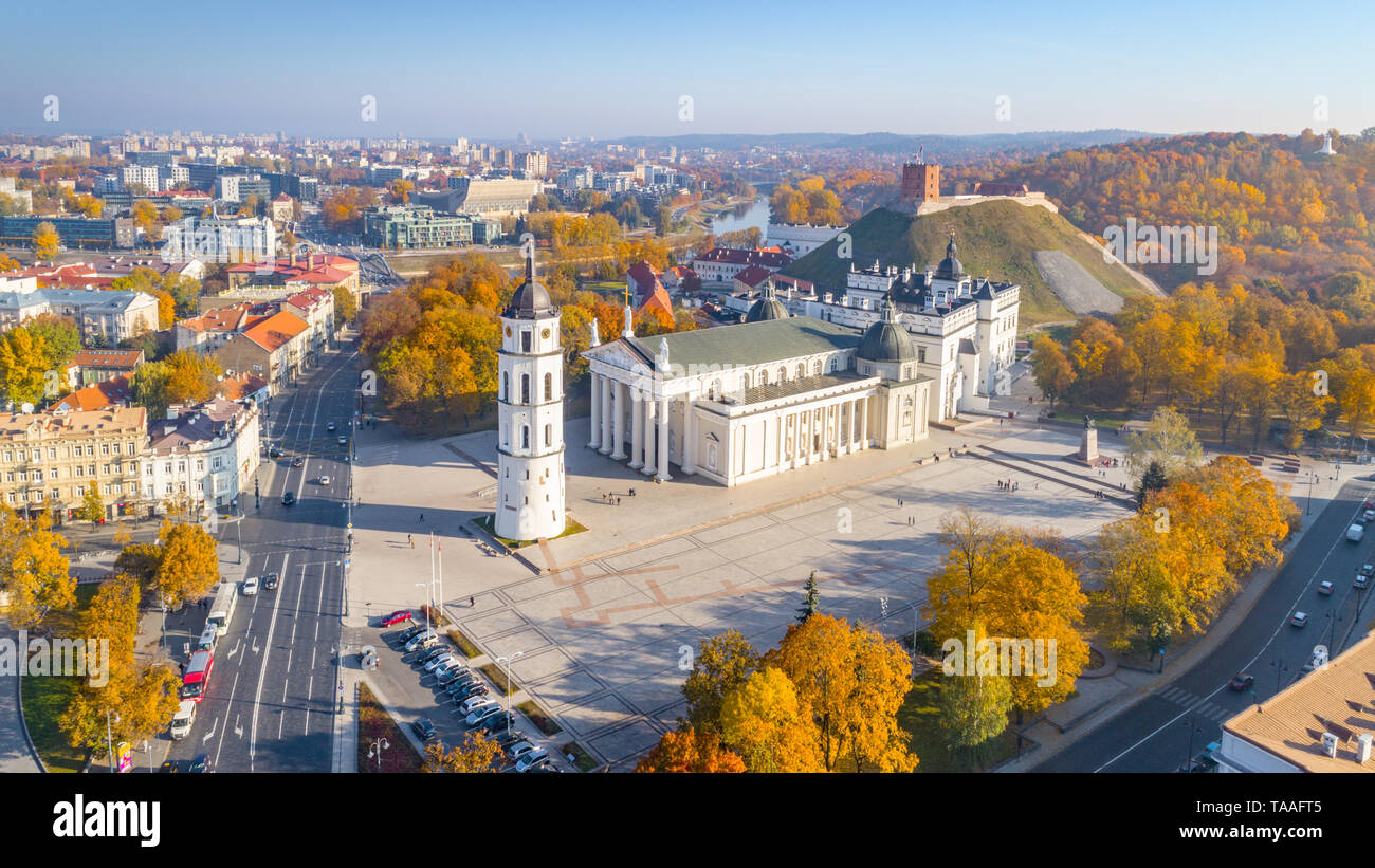 Aerial view of Vilnius city, Lithuania Stock Photo - Alamy