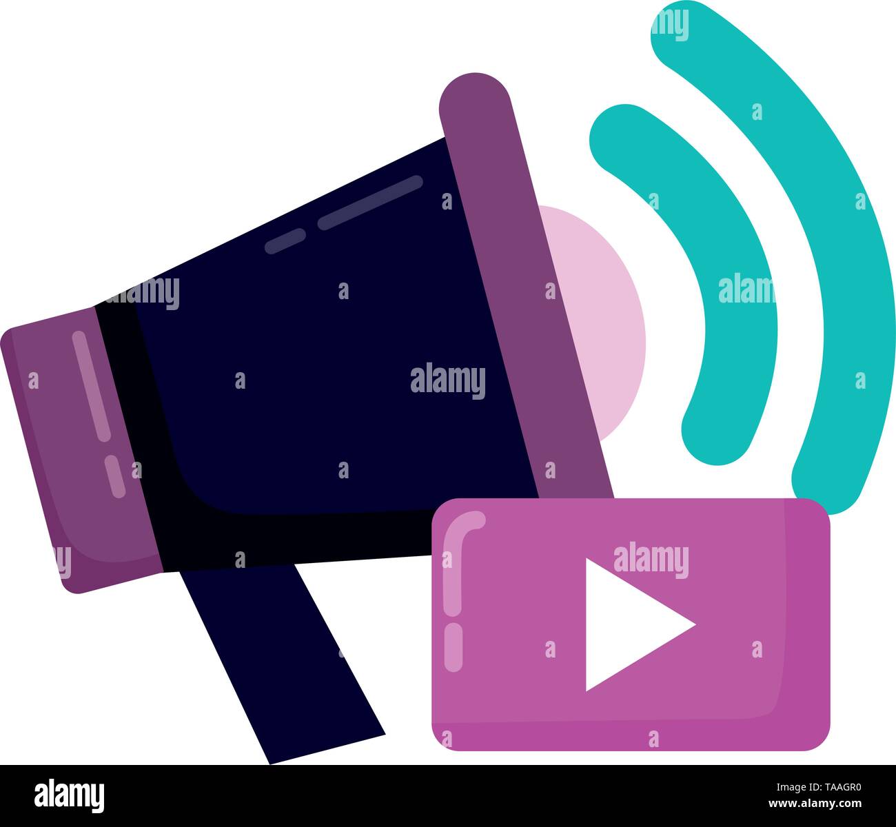 megaphone social media Stock Vector Image & Art - Alamy