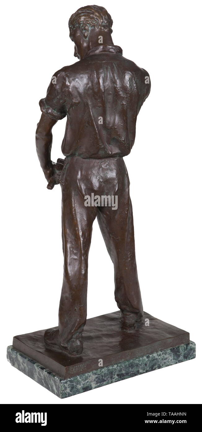 Arno Breker (1900 - 1991) - Der Arbeiter (The Worker) Bronze cast in ...
