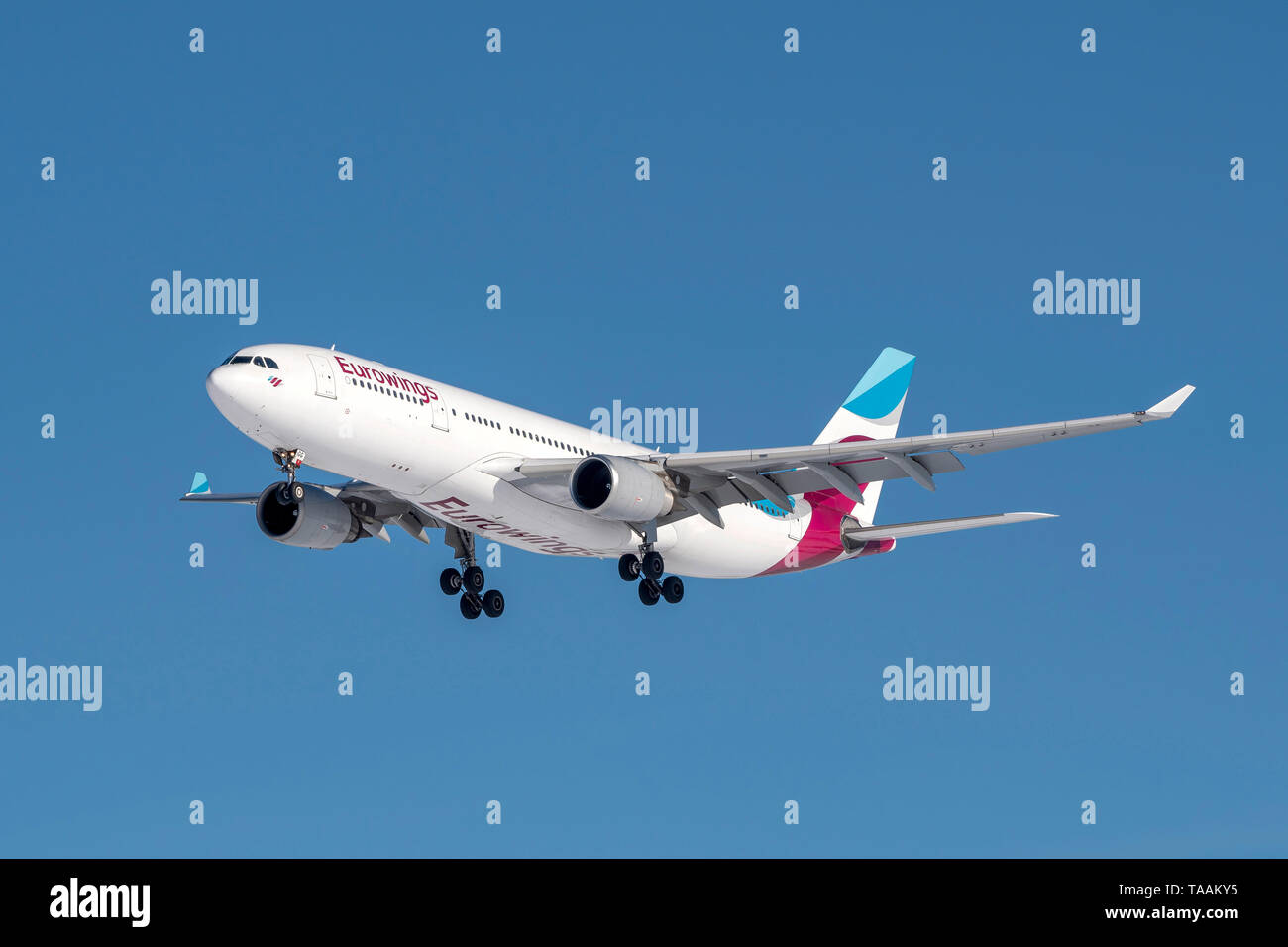 Munich, Germany - 08. February 2019 : Eurowings Airbus A330-203 with ...