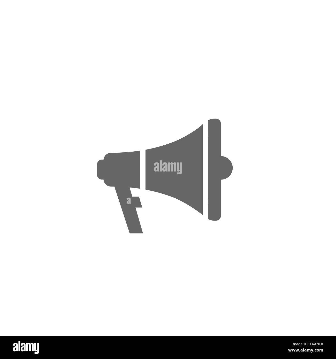 Megaphone icon. Speaker sign, Announcement and Agitation concept symbol ...
