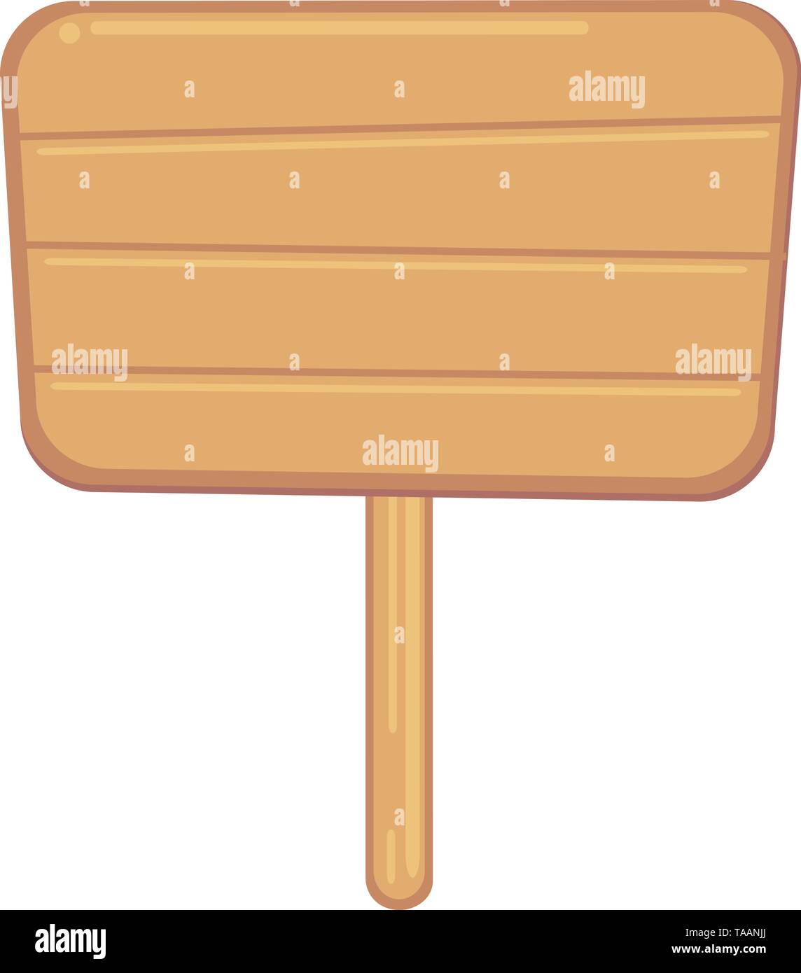 Wooden sign in rectangle shape. Illustration Stock Vector Image & Art ...