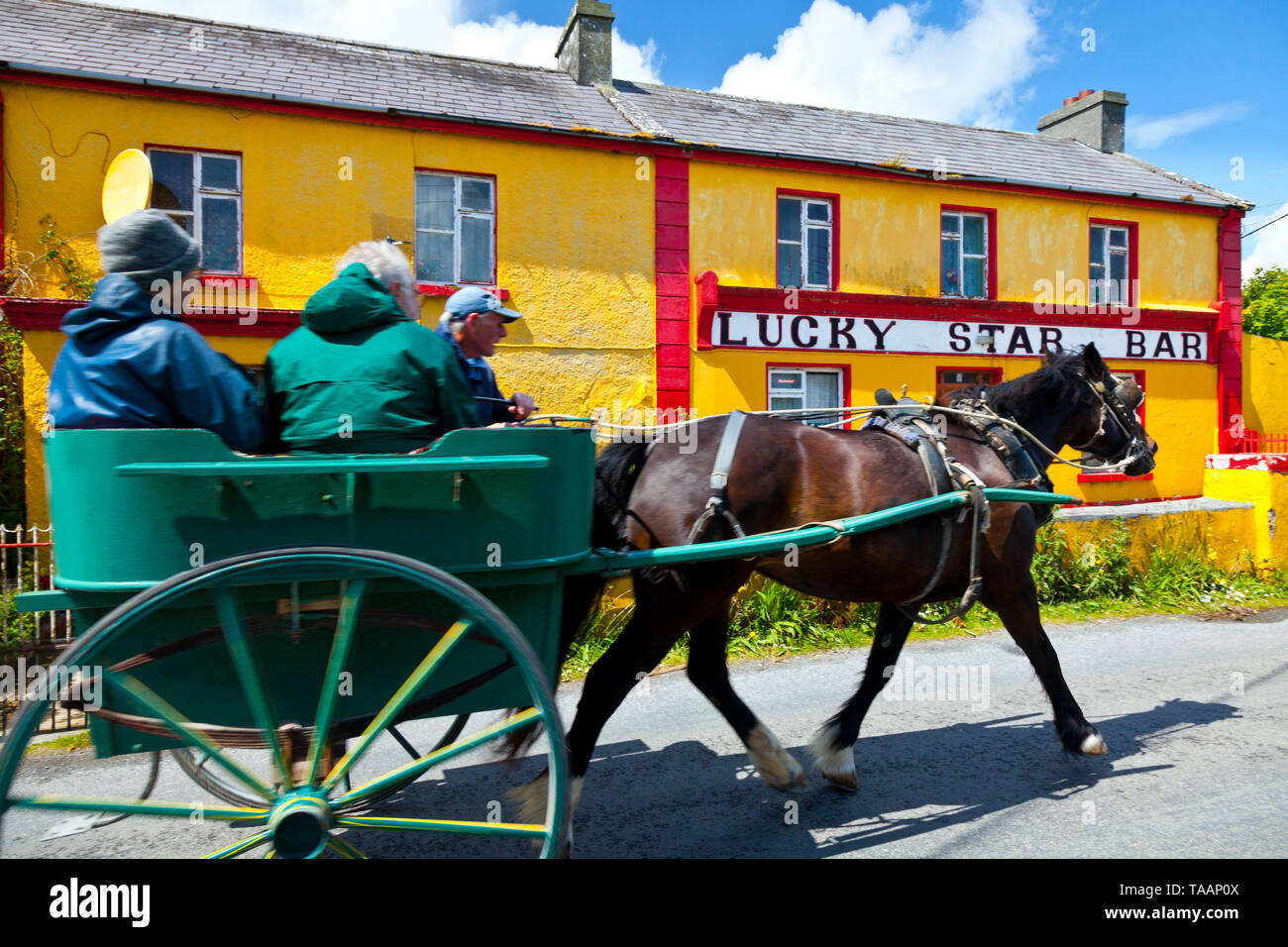 Horse Carriage. Kilronan Village. Inishmore Island, Aran Islands ...