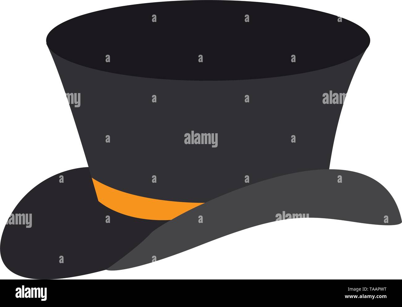 Isolated elegant top hat with a ribbon Stock Vector Image & Art - Alamy