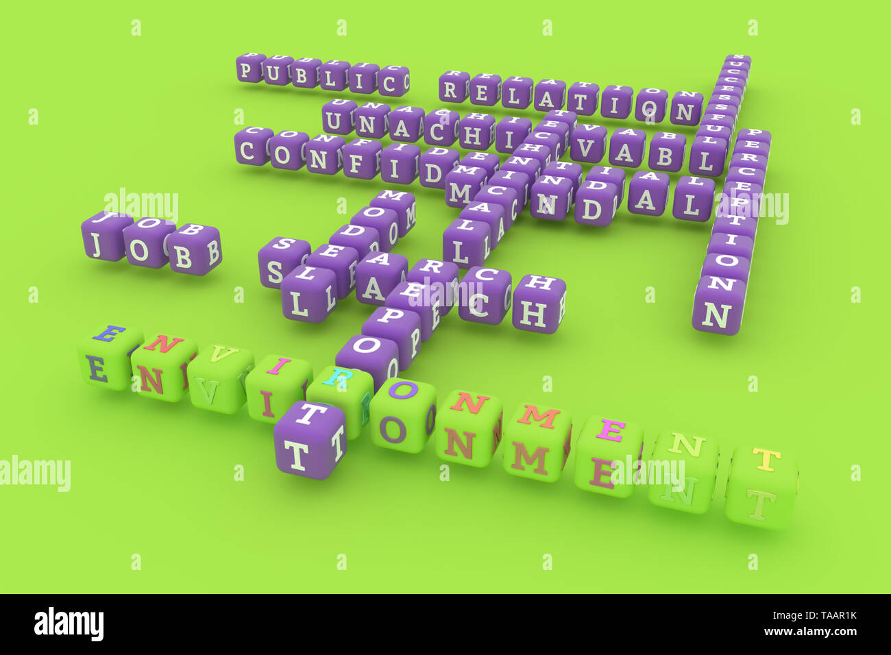 Environment, business keyword crossword. Graphic resource, texture or ...