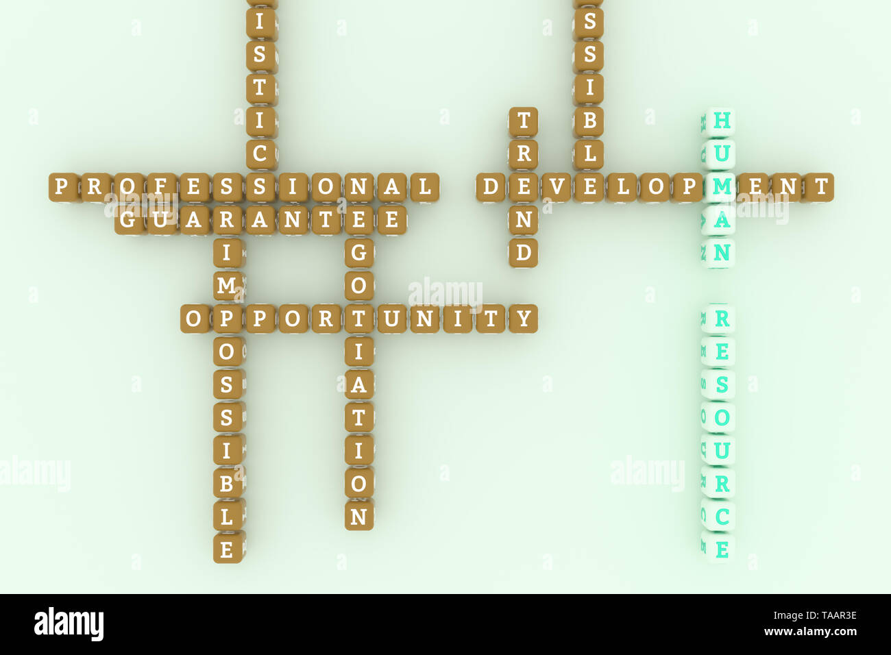 Human Resource, business keyword crossword. Graphic resource, texture ...
