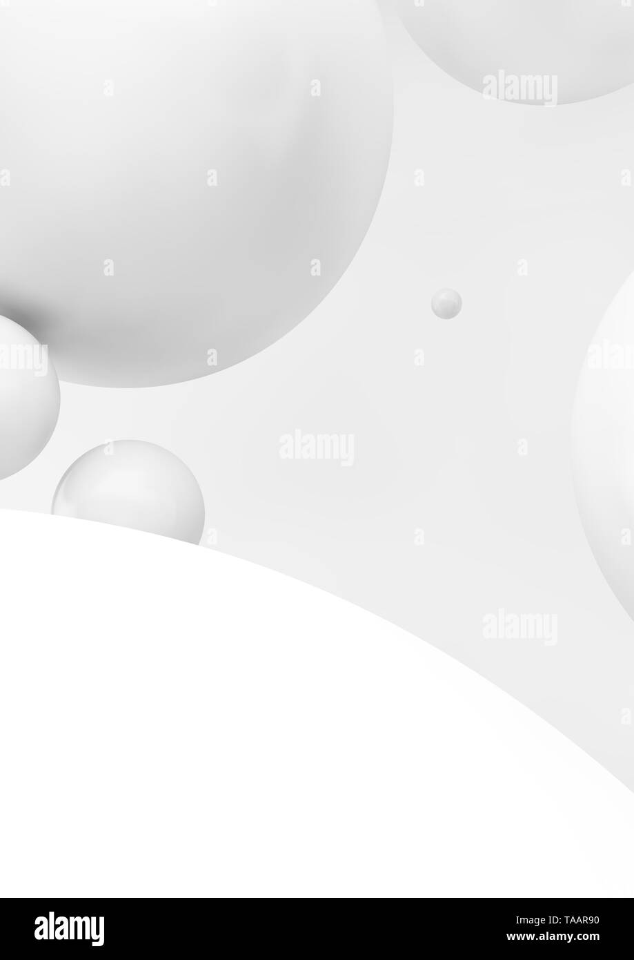 floating spheres background 3d rendering Stock Photo - Alamy