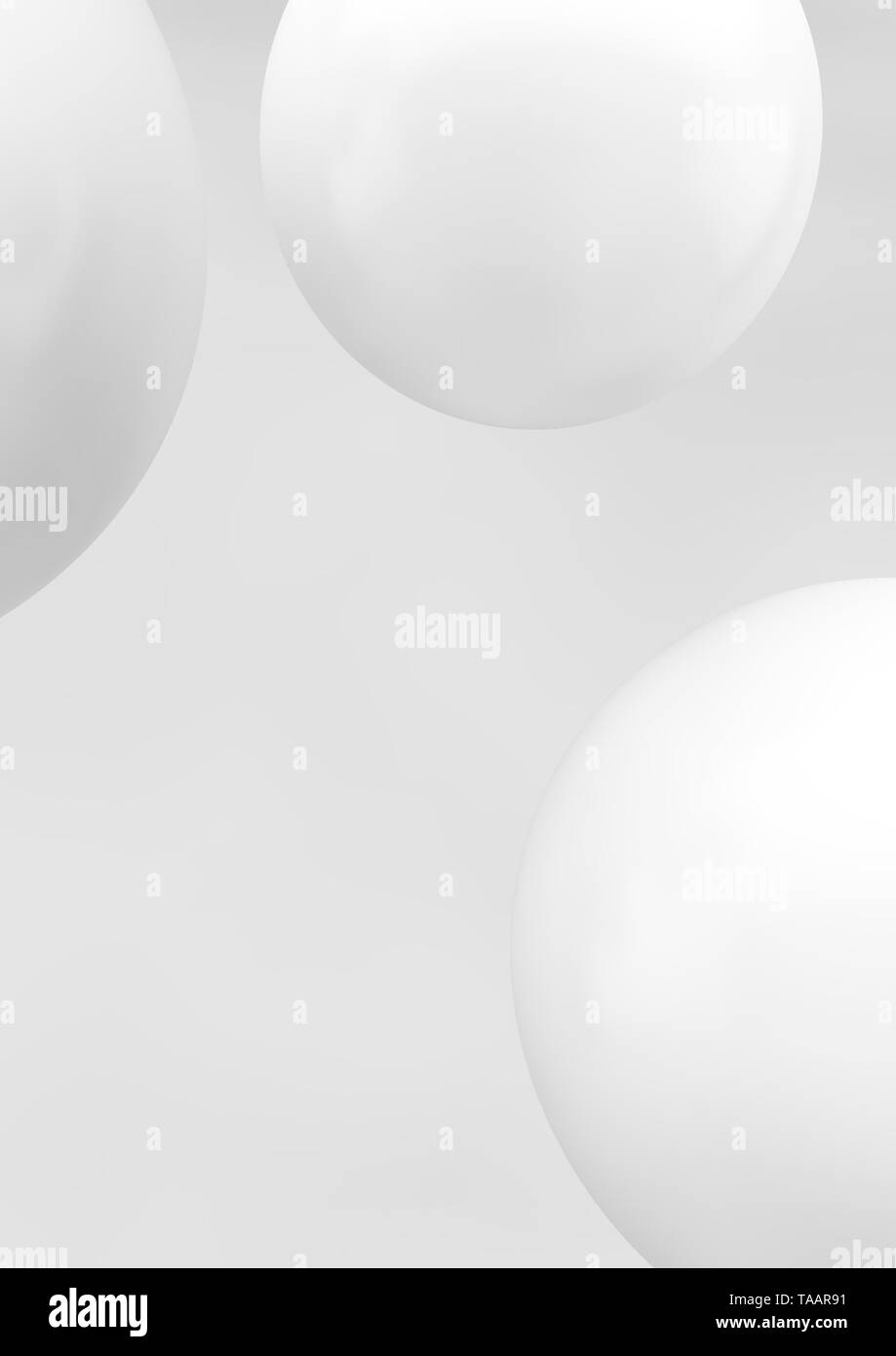 floating spheres background 3d rendering Stock Photo - Alamy