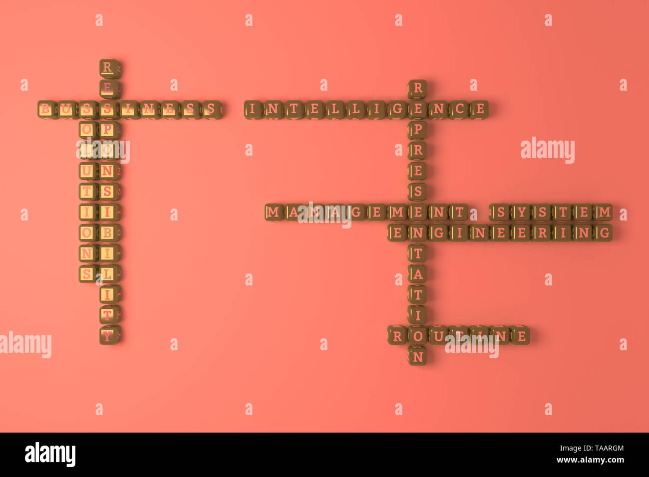 Responsibility, business keyword crossword. Graphic resource, texture ...