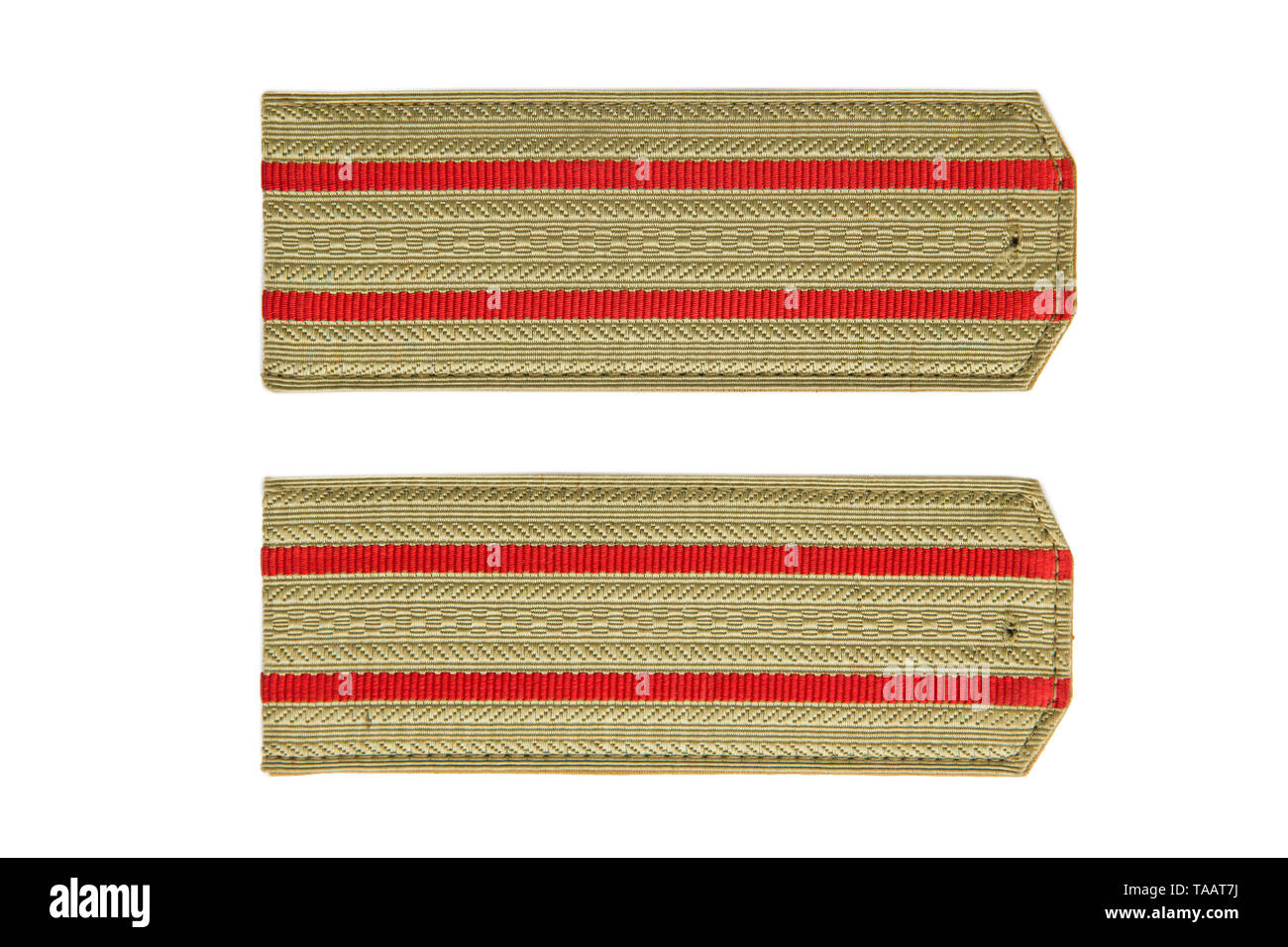 Soviet army officer shoulder strap isolated on the white background ...