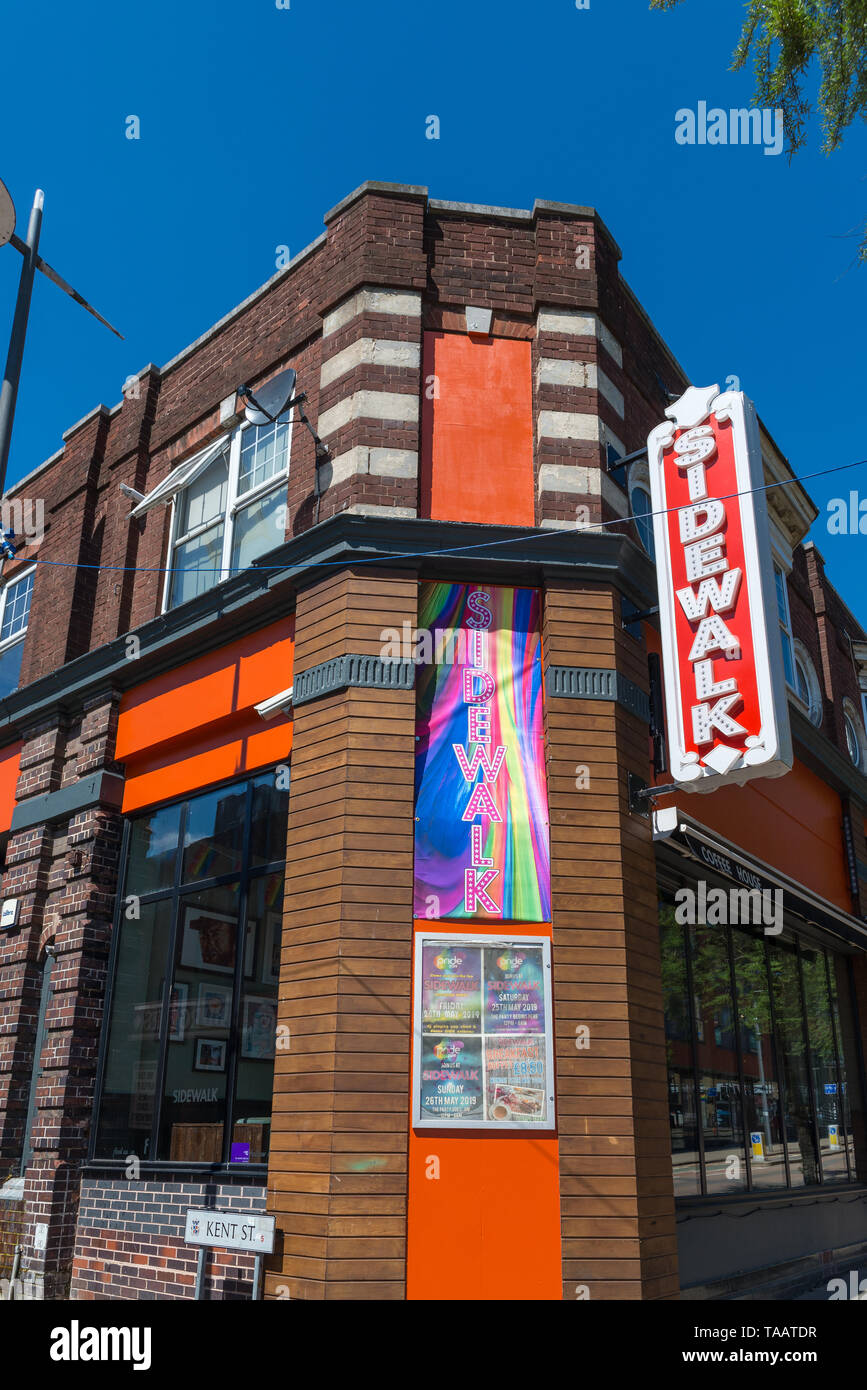 The rainbow flag on display in Birmingham's gay quarter to celebrate ...