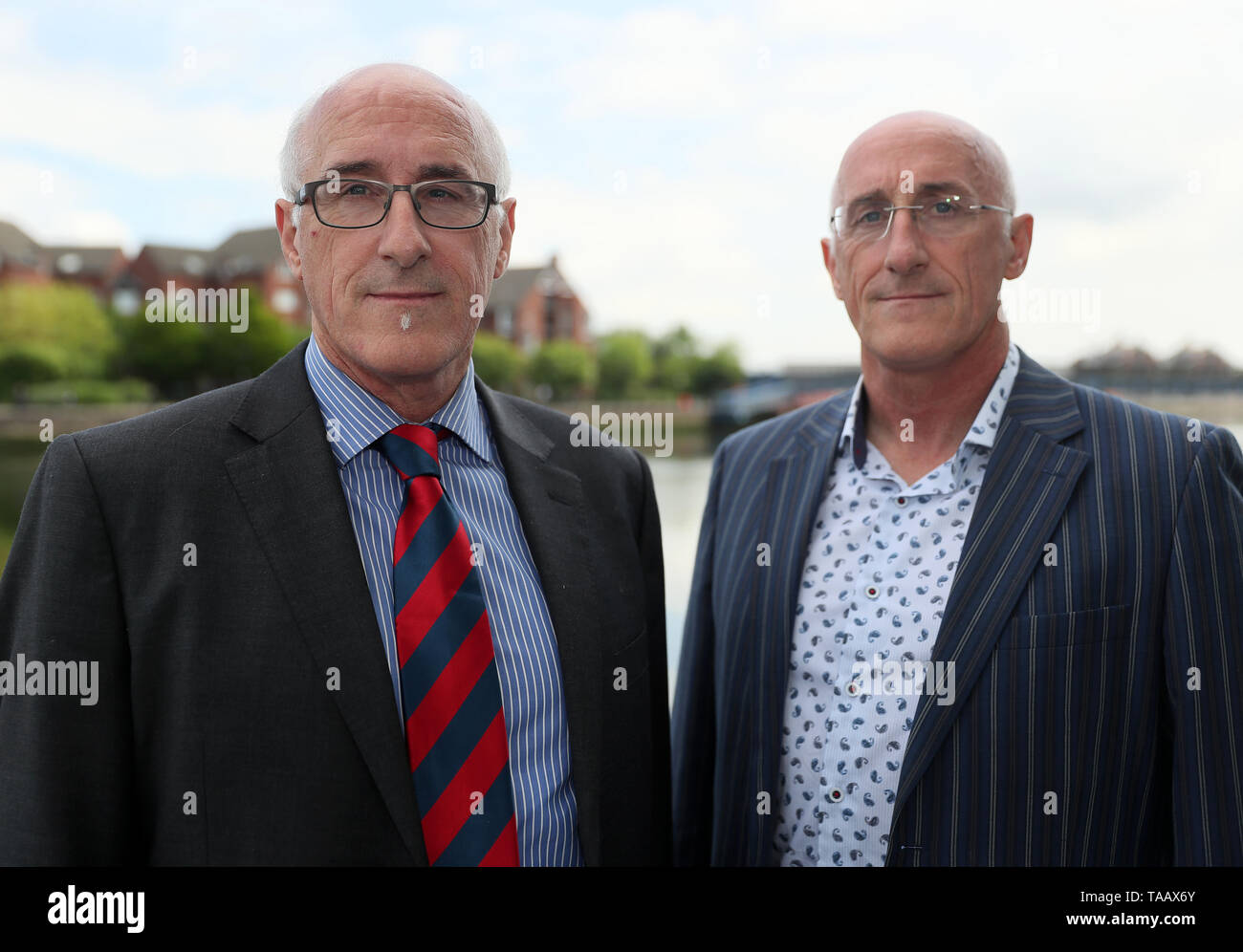 Haemophiliac twins nigel left and simon hamilton hi-res stock ...