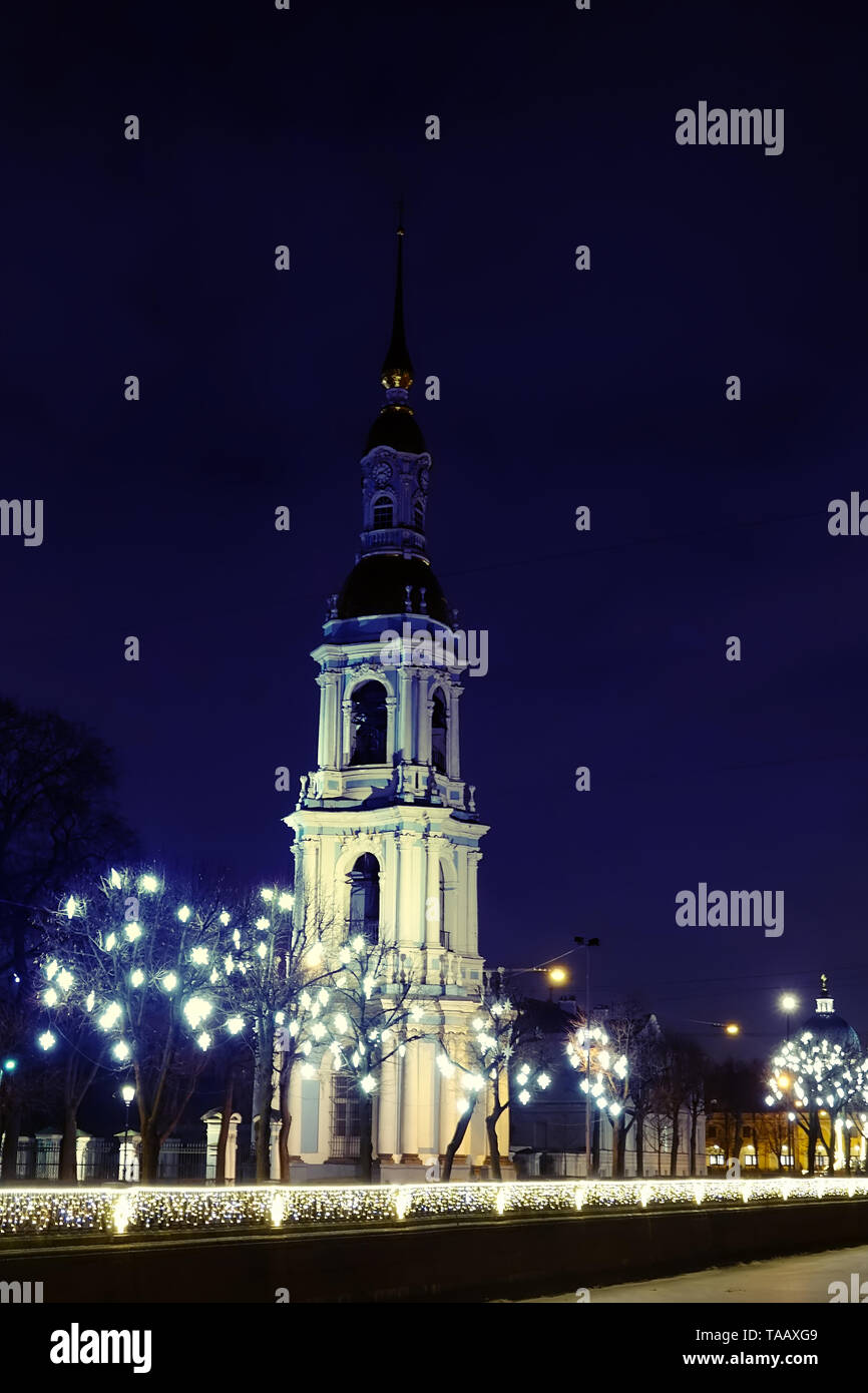 Merry Christmas. The Christmas bell tower will Herald the coming of ...