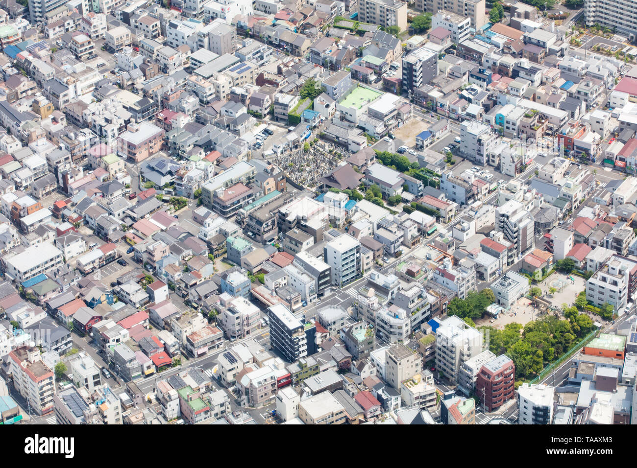 Tokyo Aerial View in Japan Stock Photo - Alamy