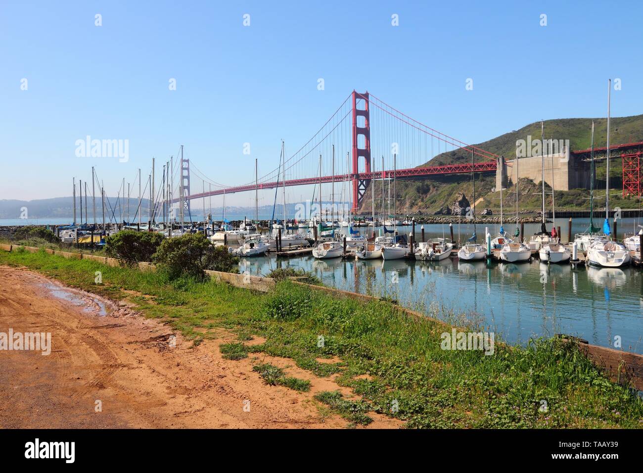 San Francisco, California, United States - Golden Gate Bridge. Point ...