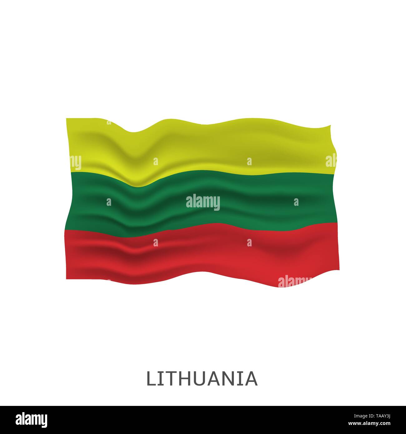 Wavy lithuanian flag hi-res stock photography and images - Alamy