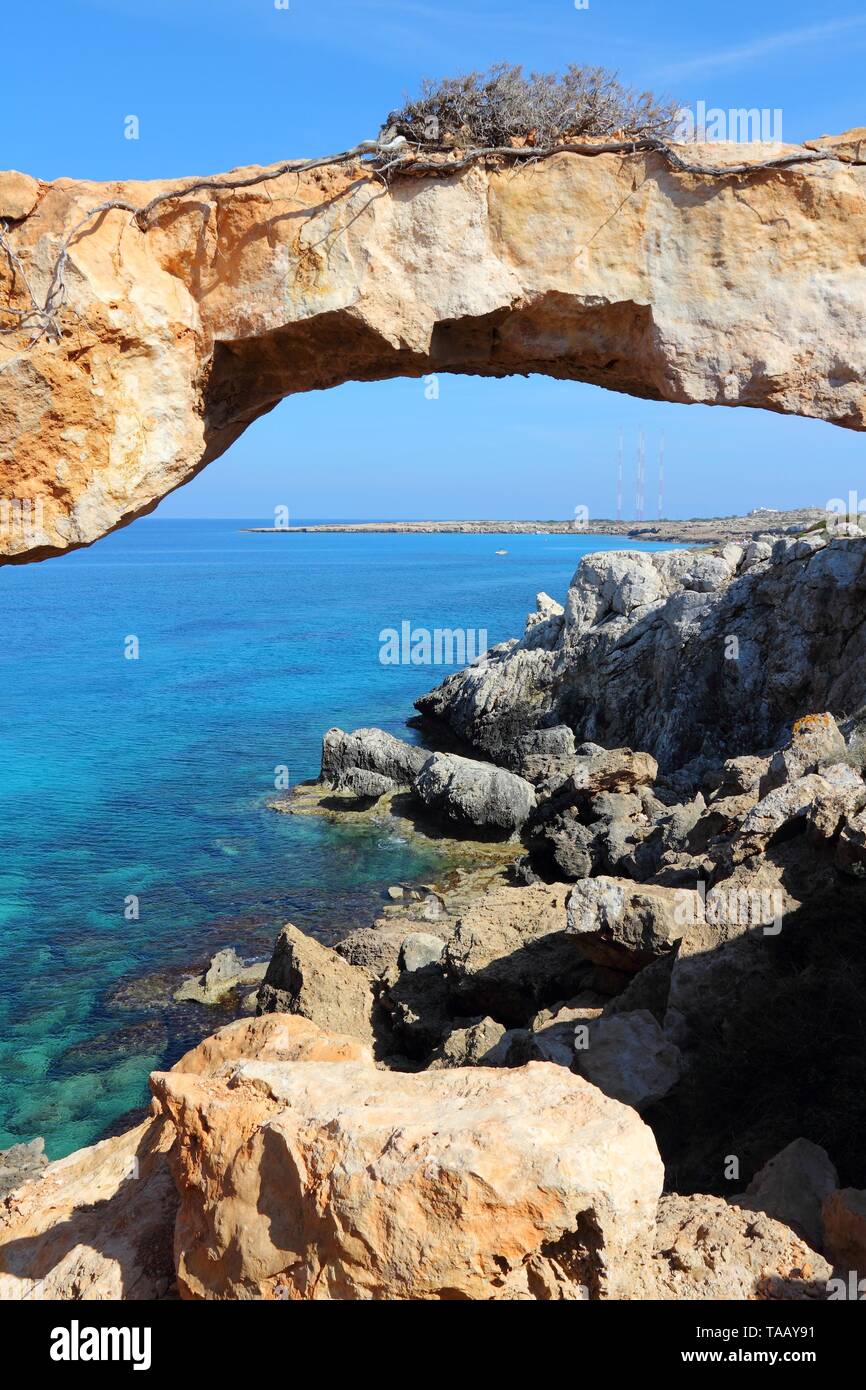 Rock arch ayia napa hi-res stock photography and images - Alamy