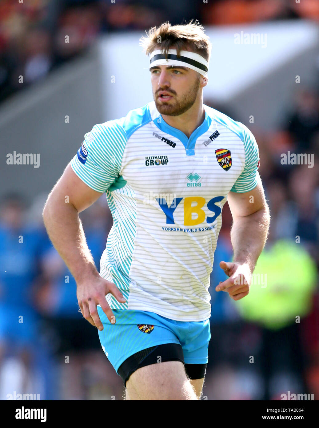 Dewsbury Rams Tom Garratt in action during the Betfred Championship ...