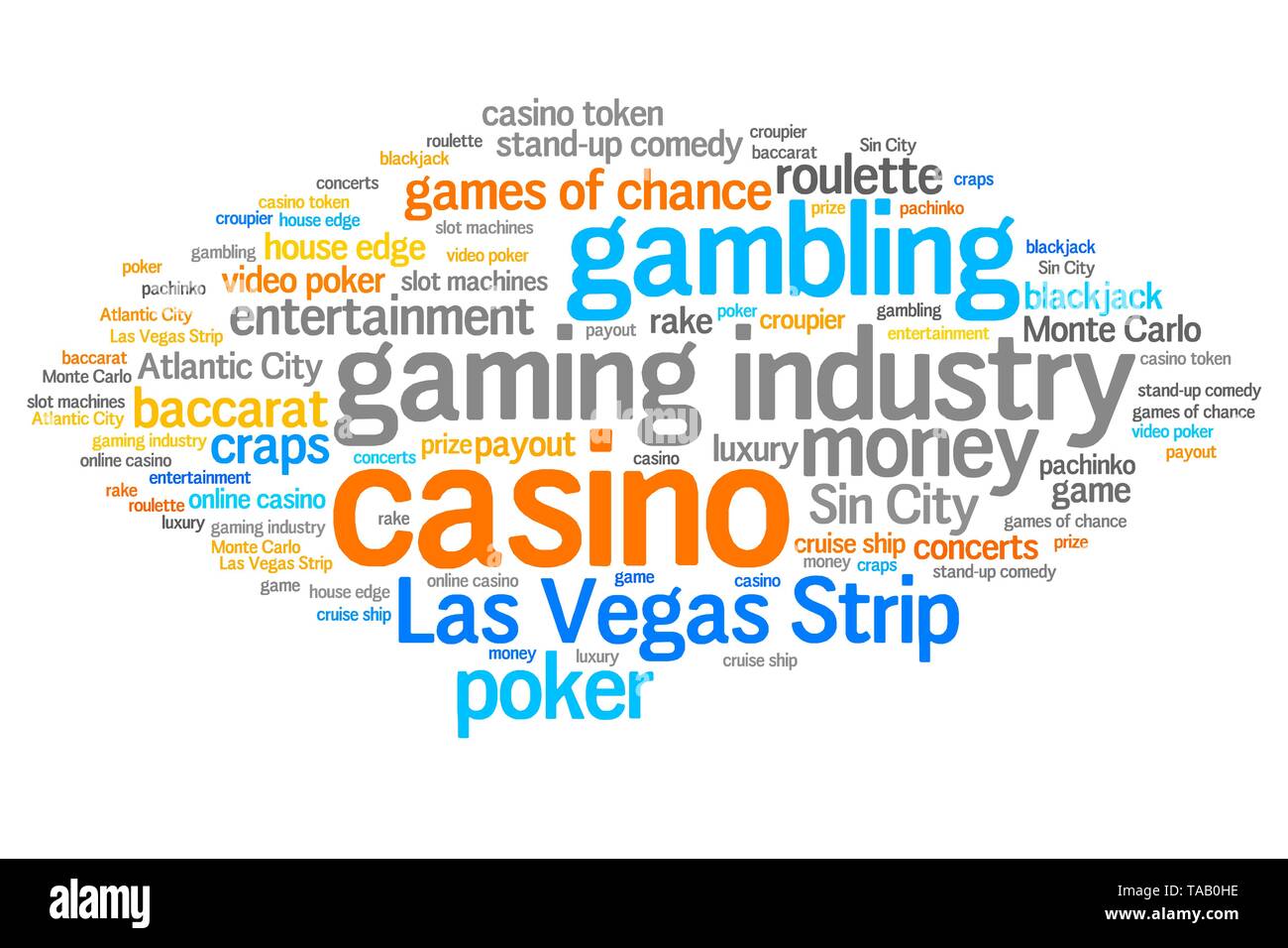 Casino word cloud concept gambling hi-res stock photography and images ...