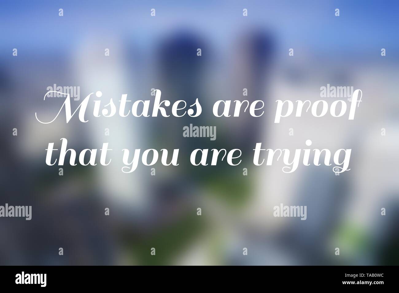 Business motivational poster - startup inspiration. Mistakes are proof ...