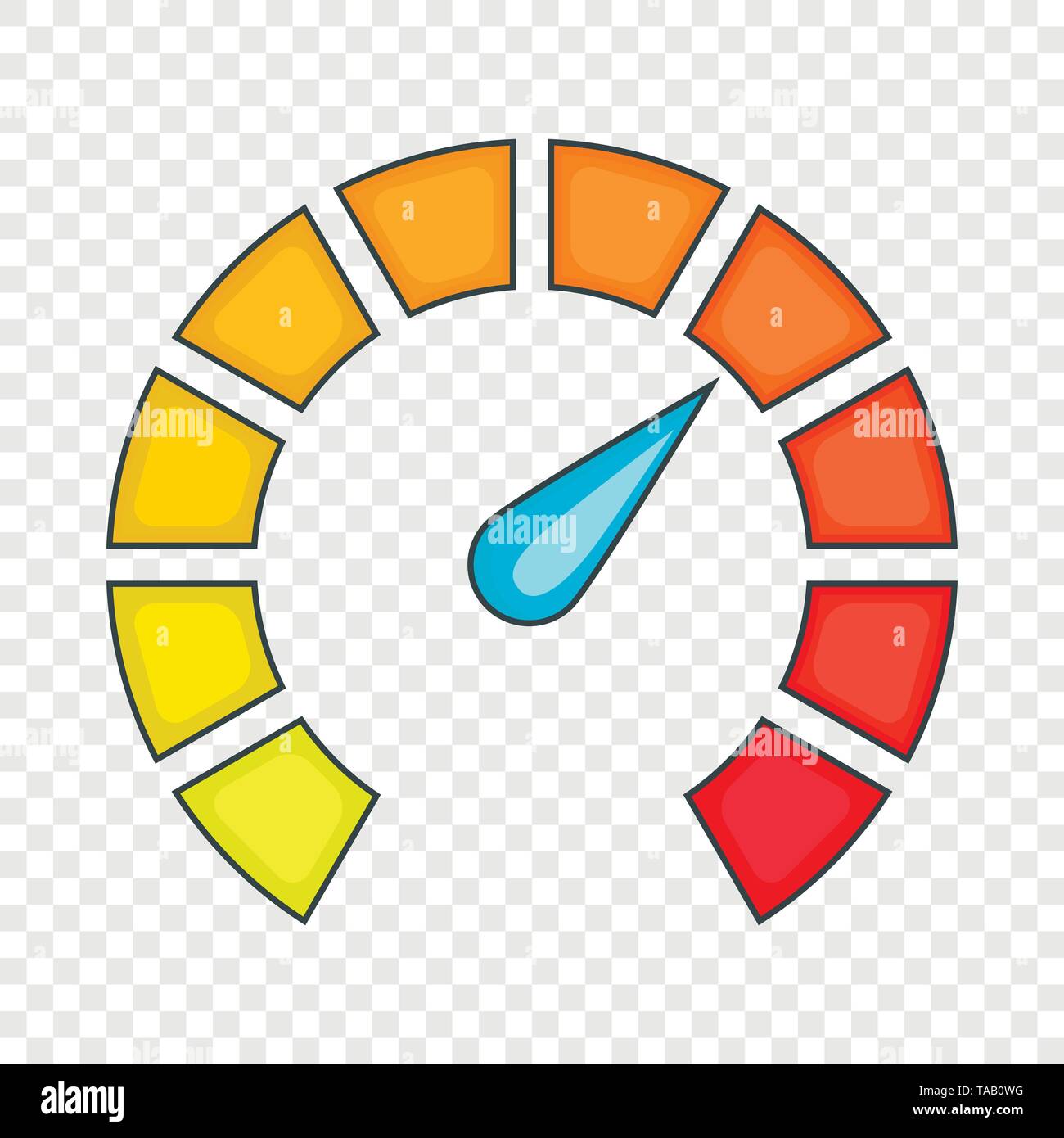 Large speedometer icon, cartoon style Stock Vector Image & Art - Alamy