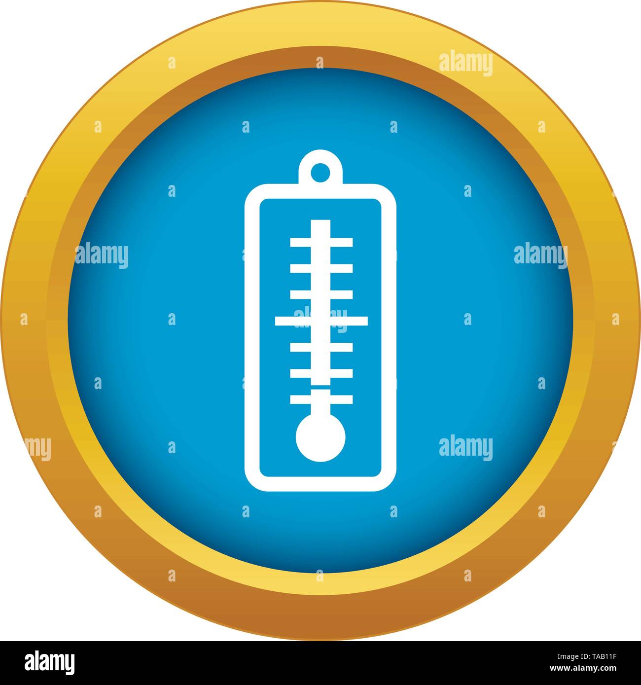 Thermometer indicates low temperature icon blue vector isolated Stock ...