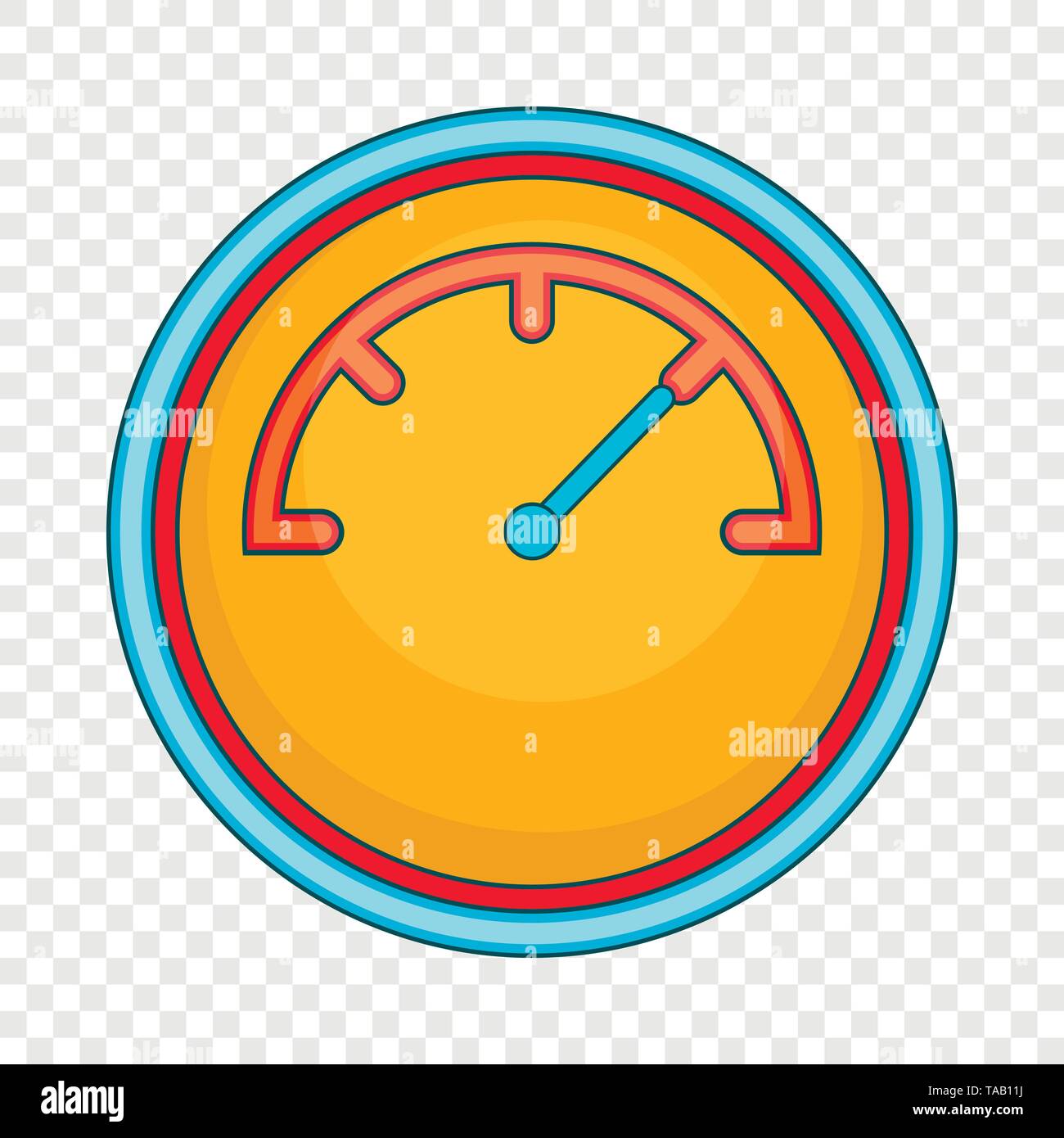 Yellow speedometer icon, cartoon style Stock Vector Image & Art - Alamy