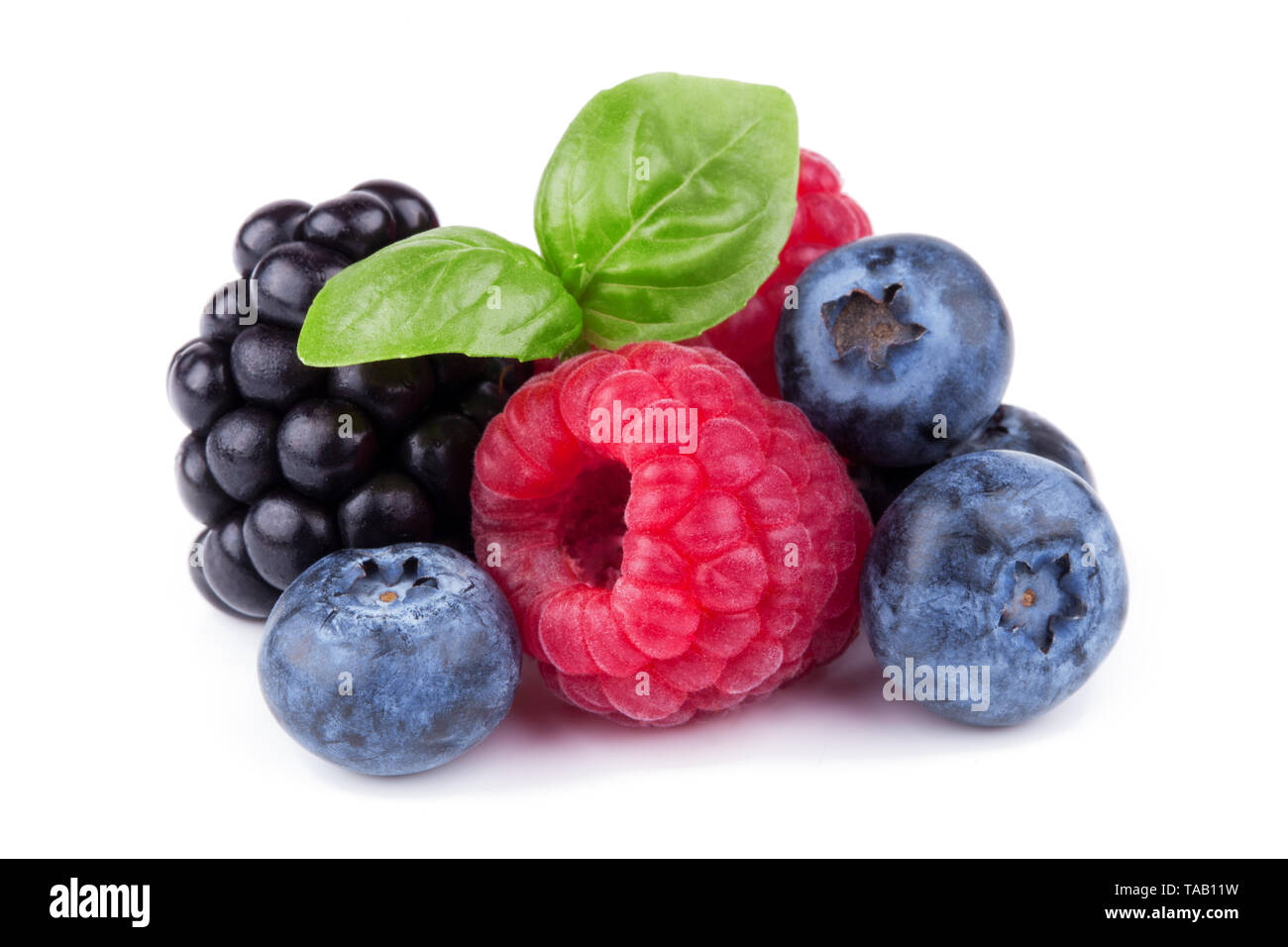 berries with leaves isolated Stock Photo - Alamy