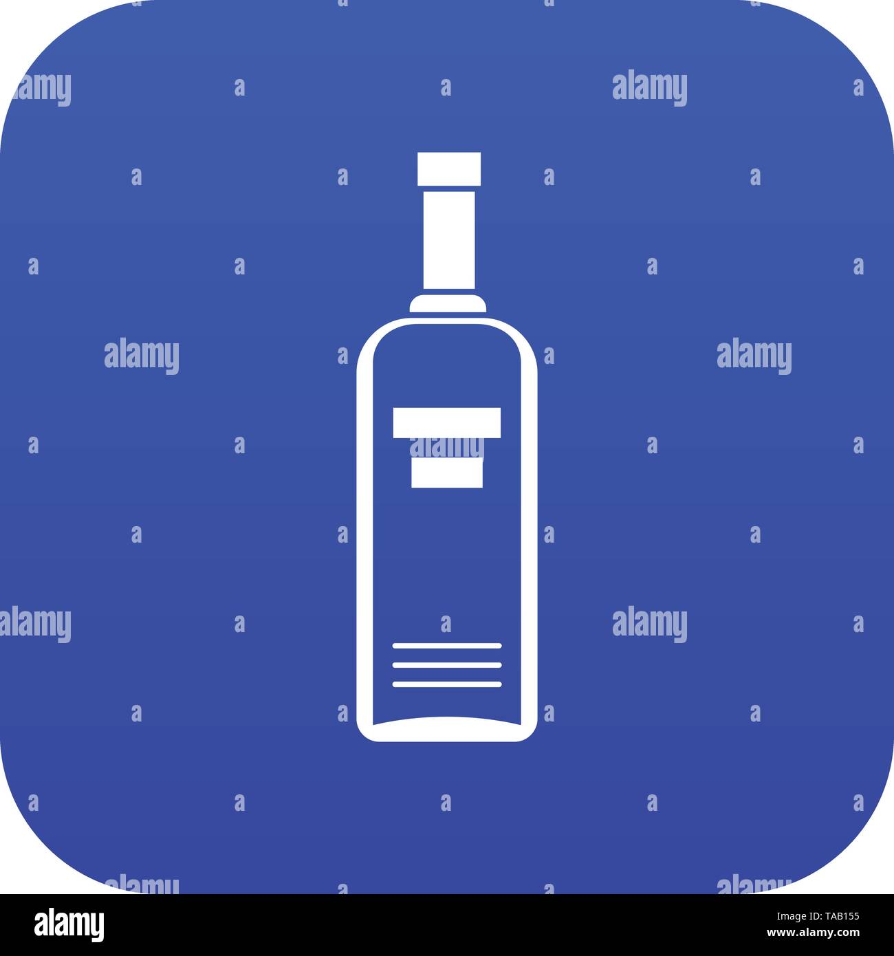 Bottle of vodka icon digital blue Stock Vector Image & Art - Alamy